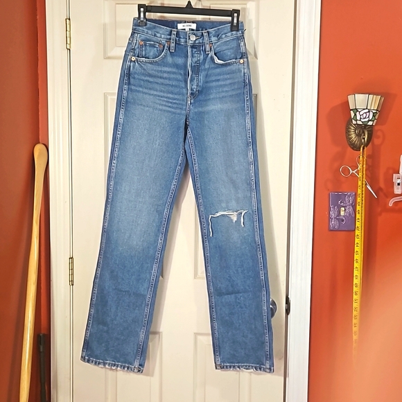 Re/Done | Jeans | Copy Redone Sz 24 7s Distressed Ultra Hi Rise Stove ...